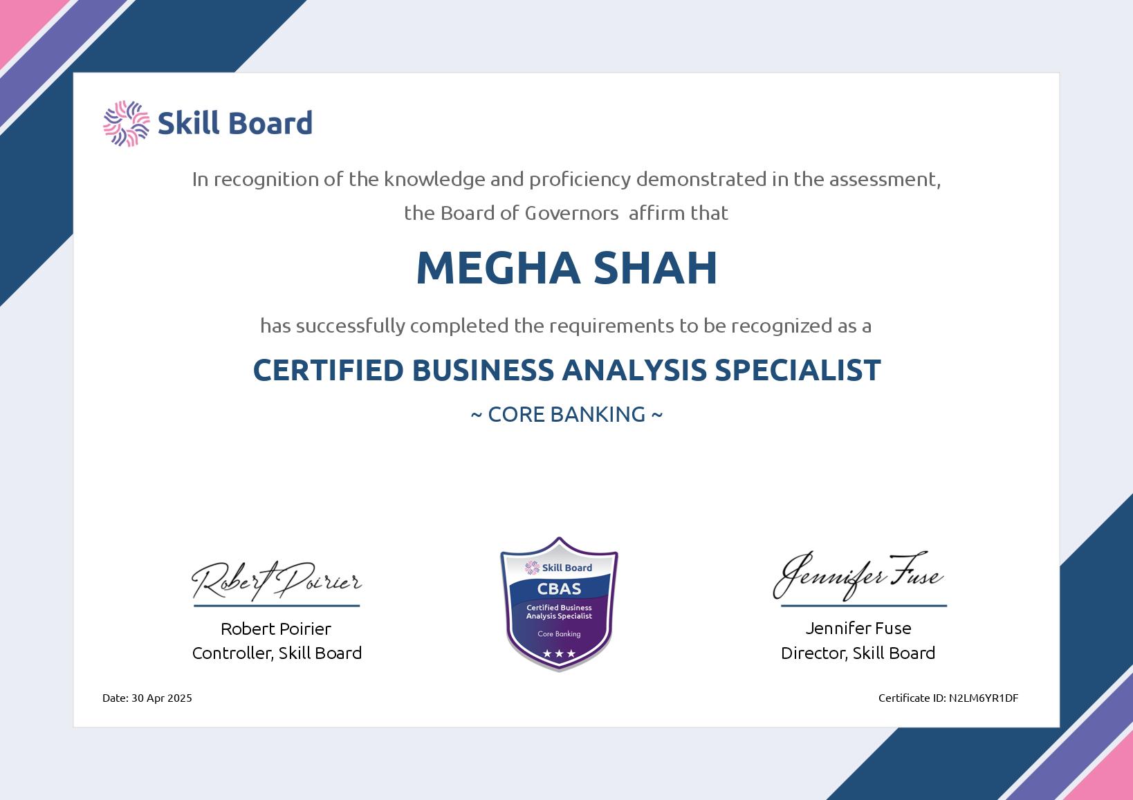 Skillboard | Certificate